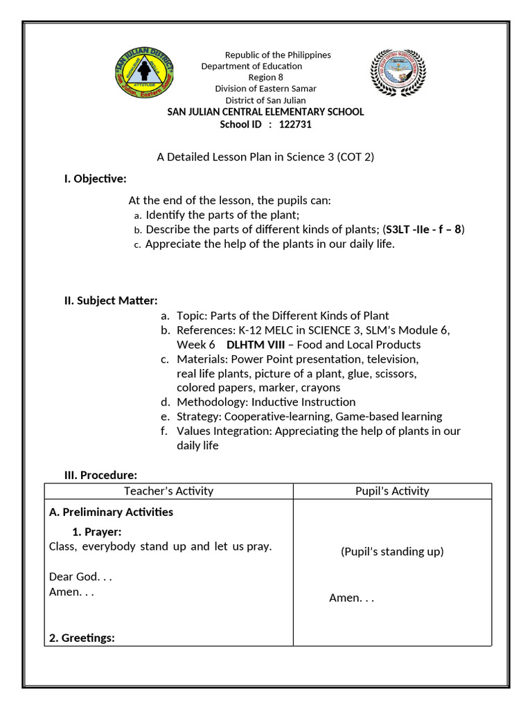 Q2 COT2 in SCIENCE3final2023-2024 | PDF | Flowers | Fruit