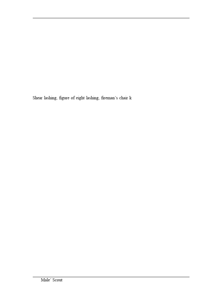 Scout First Class Notes | PDF | Knot | Cardiopulmonary Resuscitation