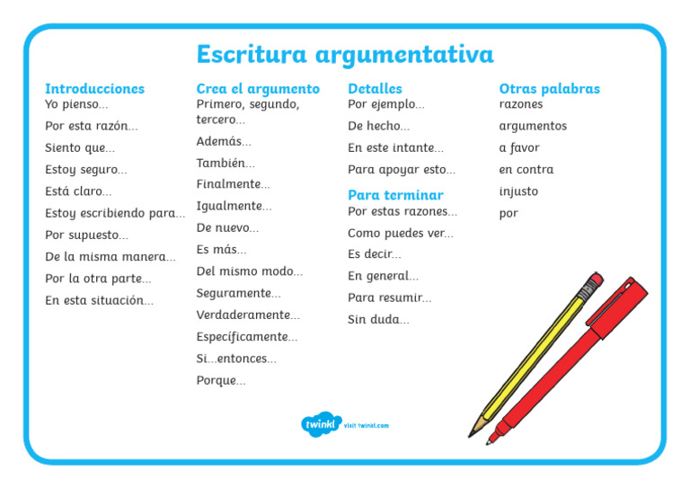 Escritura Argumentativa | PDF