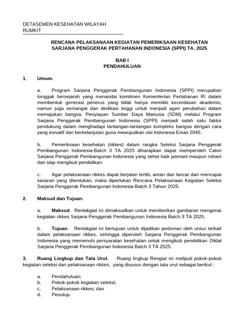 RENGIAT RIKKES SPPI BATCH 3 TA 2025 COntoh | PDF