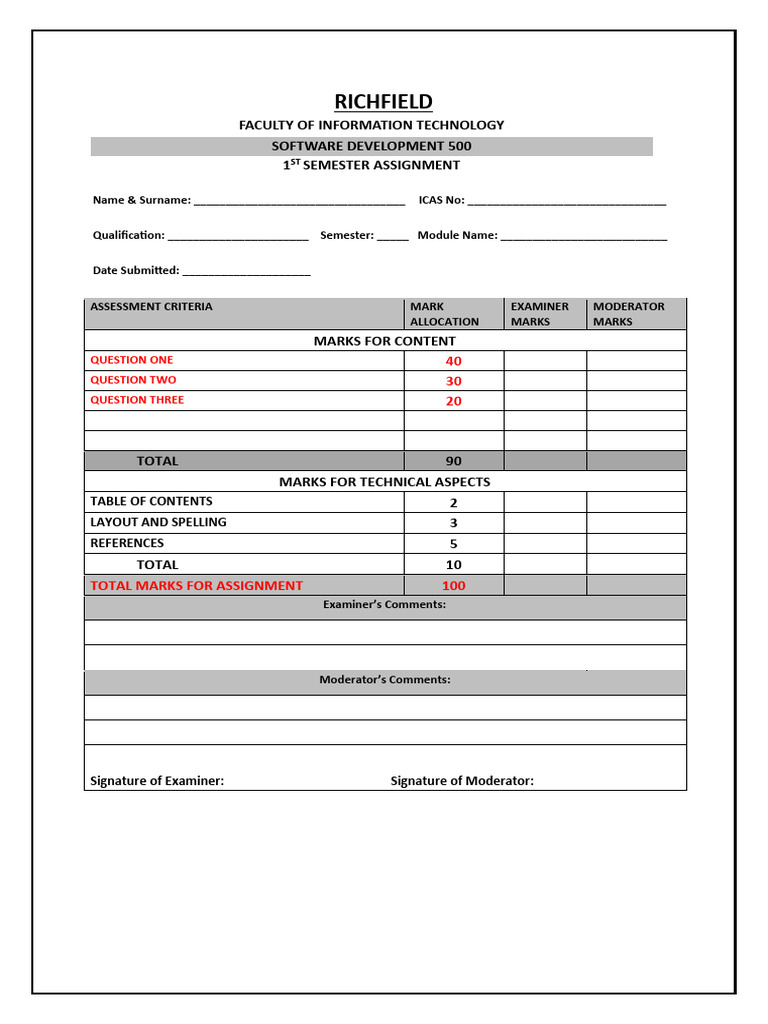 Software Development 500 Assignment - PDF Distance | PDF | Computer Programming | Modular ...