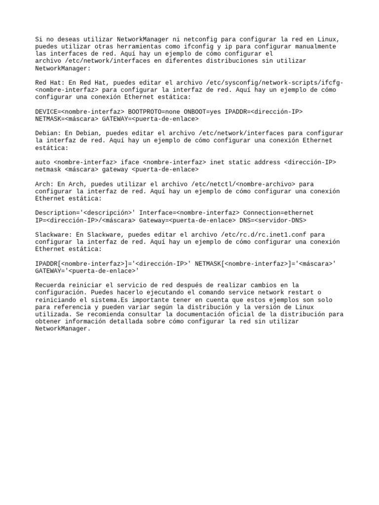 configurar_red_linux_terminal_distintas_distribuciones.txt (2) | PDF