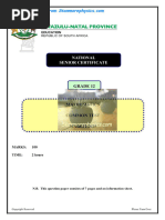 KZN Life Sciences Grade 12 March 2025 QP and Memo | PDF