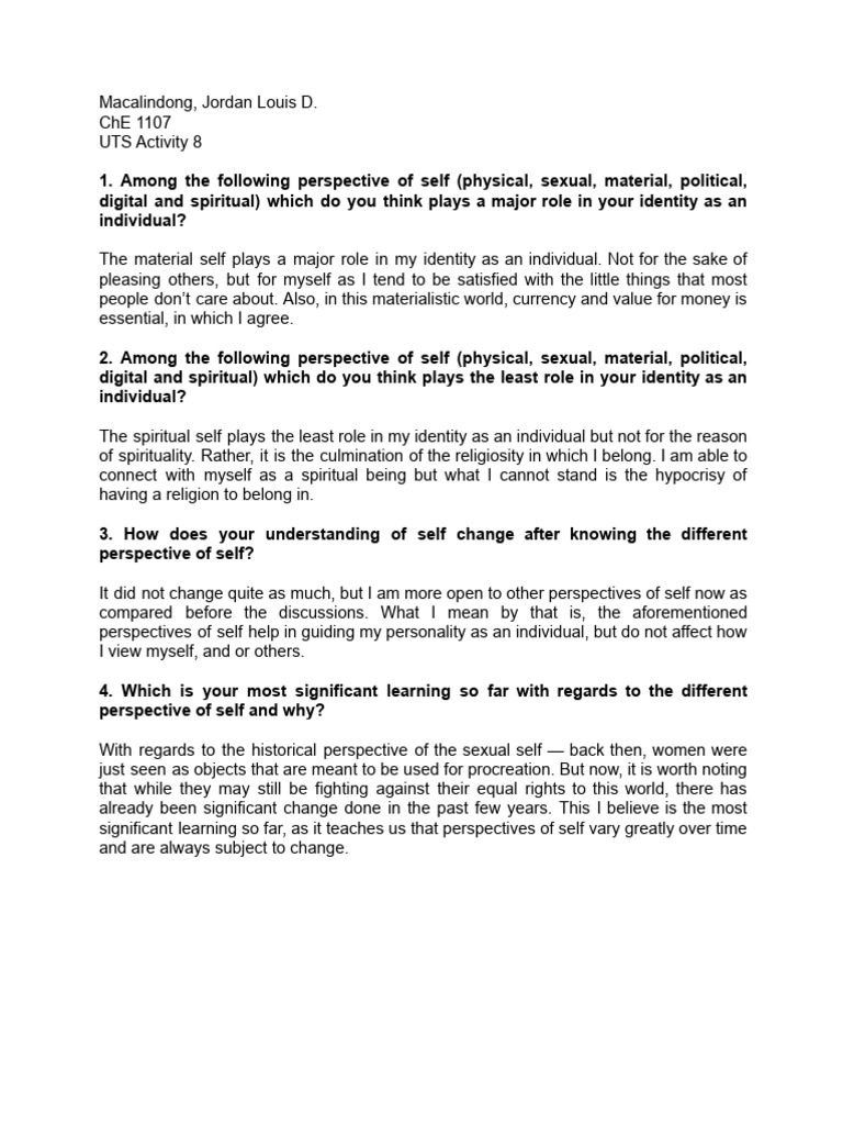 UTS Activity 8 | PDF