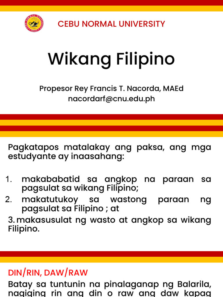 P2-Masinop Na Pagsulat Sa Wikang Filipino | PDF