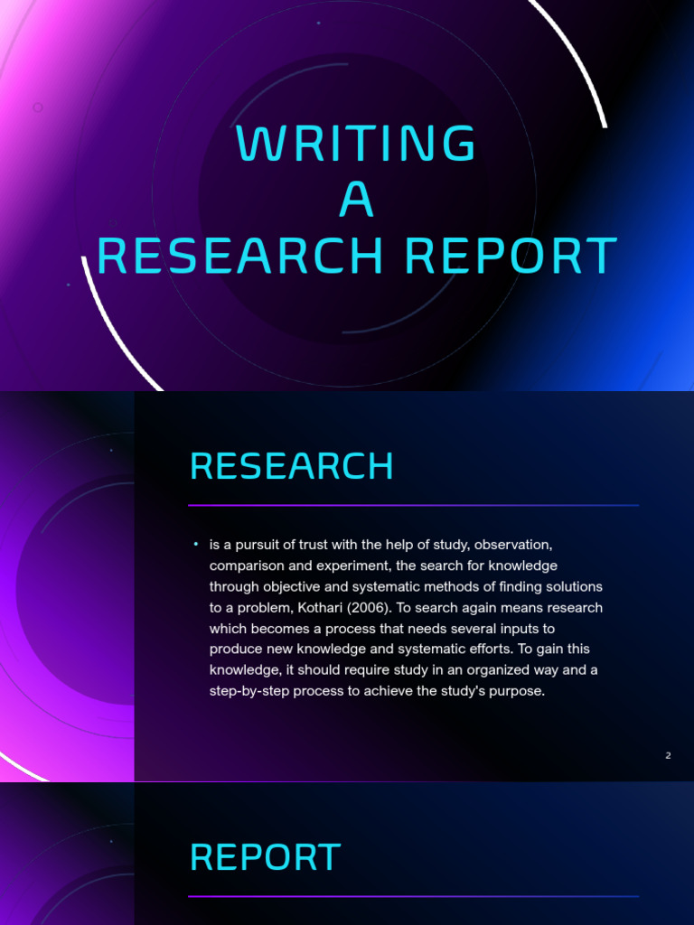 4th_Lesson-4_-Writing-a-Research-Report | PDF | Bullying | Knowledge