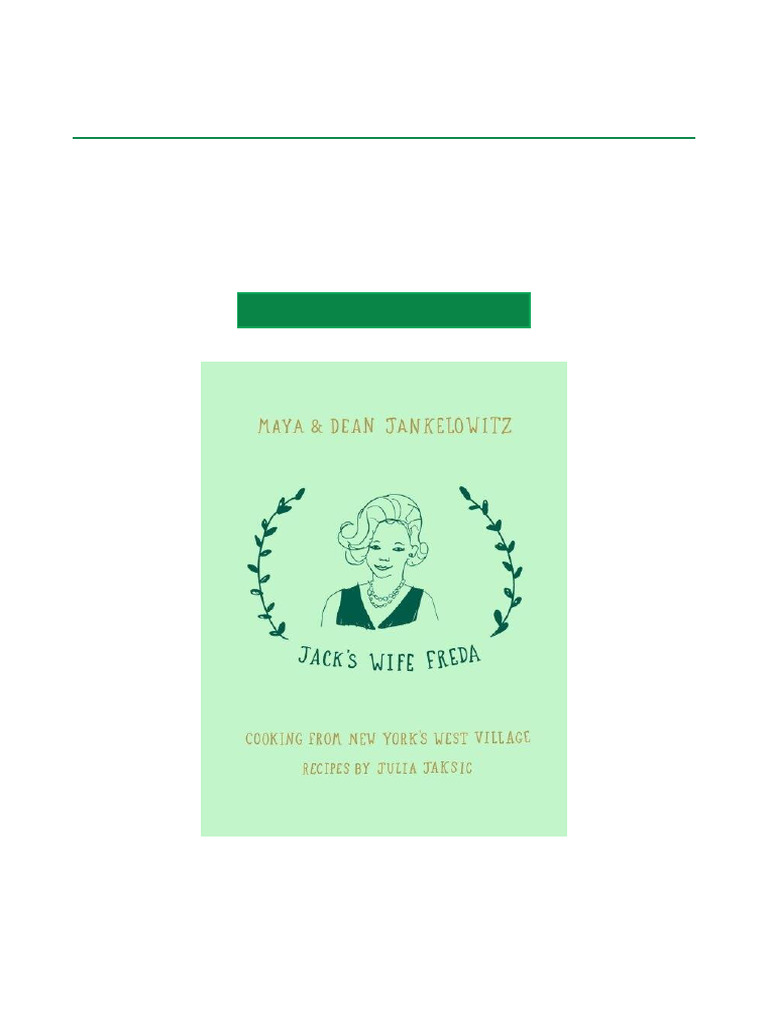 Get Jack's Wife Freda Cooking From New York's West Village A Cookbook ...