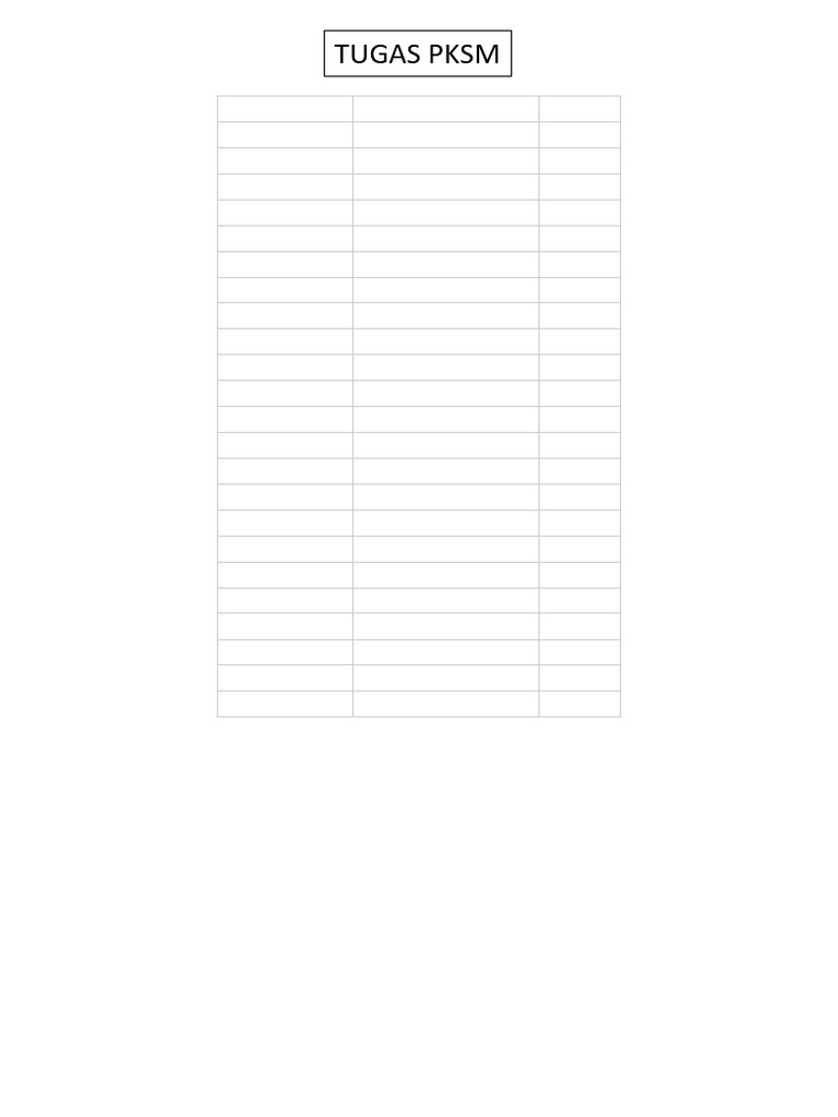 Student Attendance for PKSM Tasks | PDF