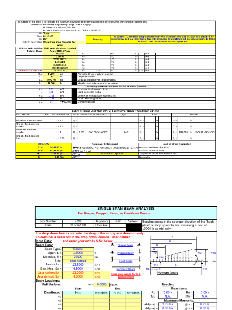 Buckling in Slender Columns Unprotected | PDF | Buckling | Column
