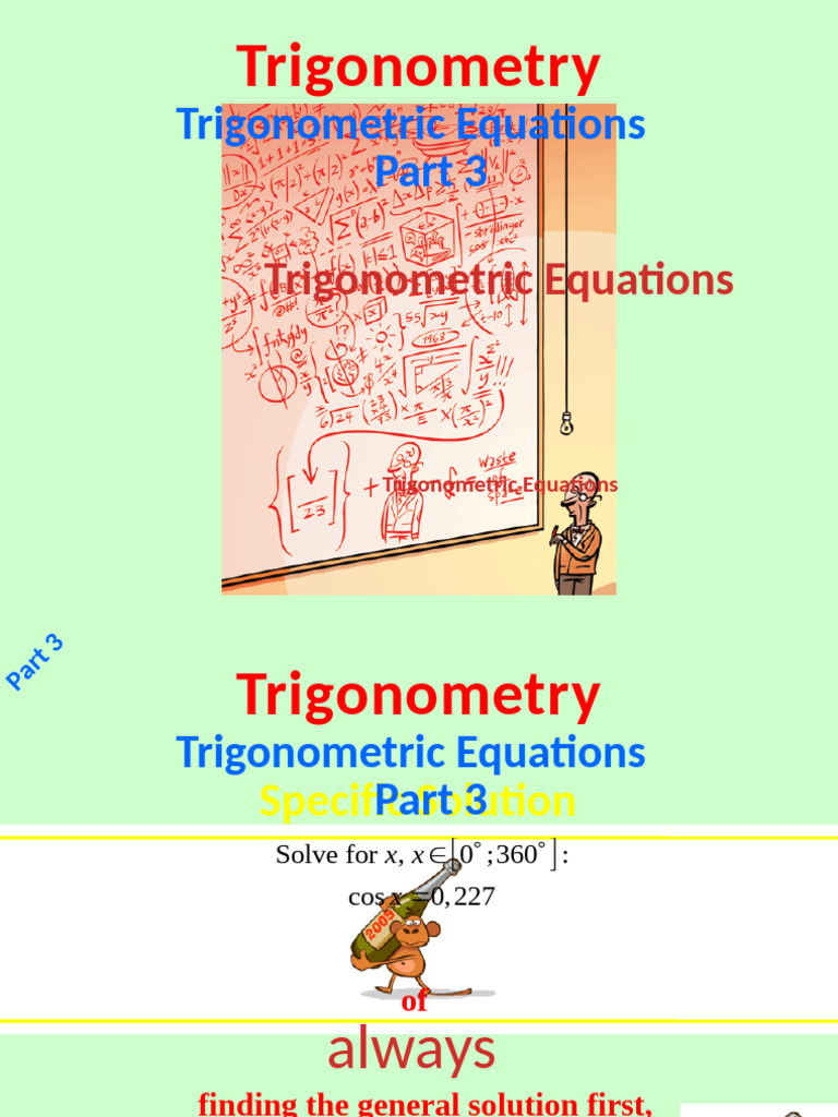 Grade 11 Trigonometry Equations Part 3 | PDF | Trigonometry | Trigonometric Functions