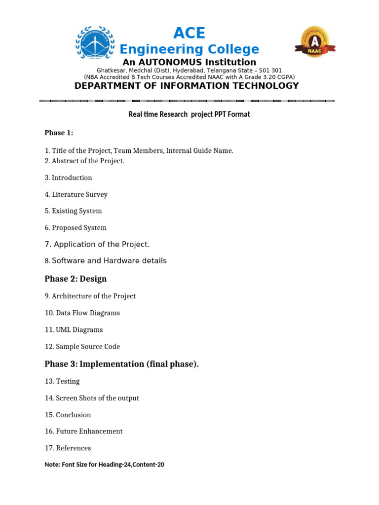 Guidelines Phase 1,2&3 | PDF