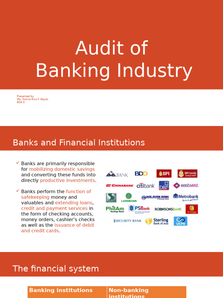 Audit of Banking Industry | PDF | Banks | Insurance
