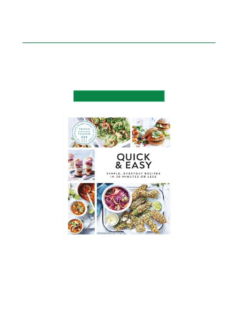 Grab Quick & Easy Simple, Everyday Recipes in 30 Minutes or Less ...