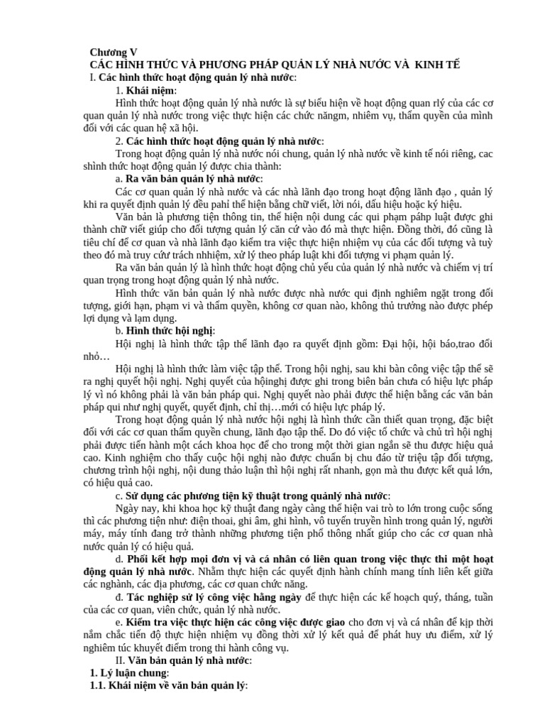 QLNN VE KT chuong 5 | PDF