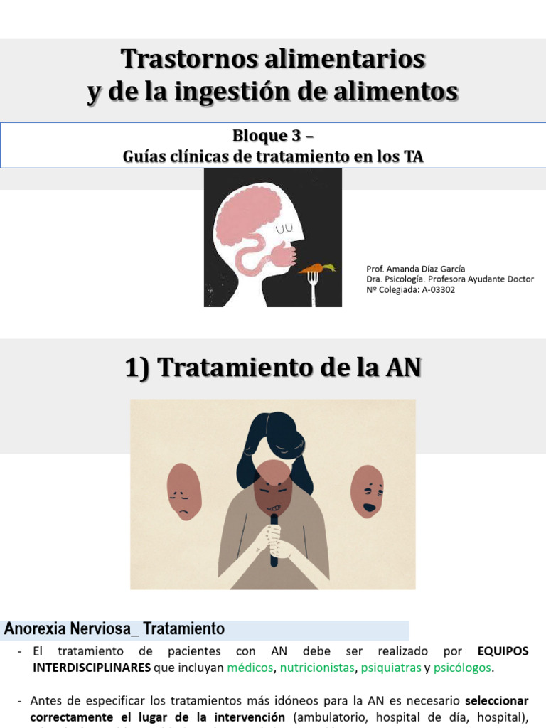 Tema 3 TCA | PDF | Anorexia nerviosa | Terapia de conducta cognitiva