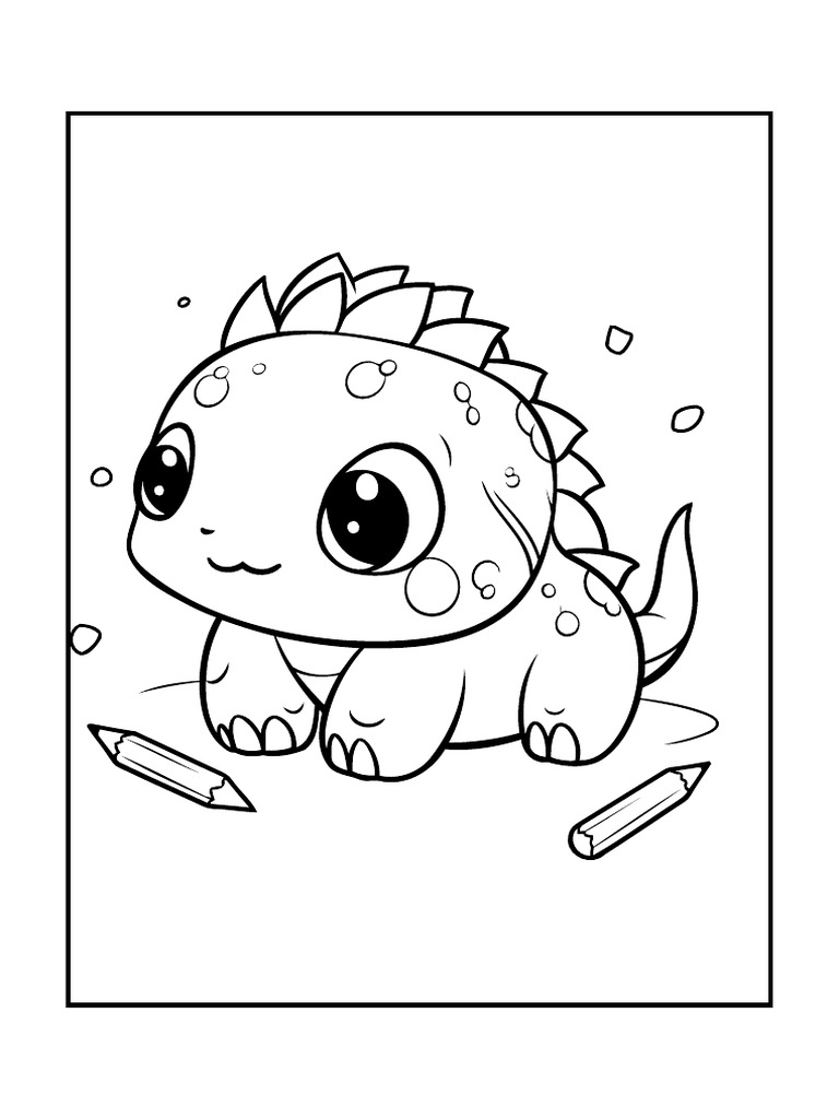 Dinosaur SEL Printable Coloring Pages Worksheets in Black White ...