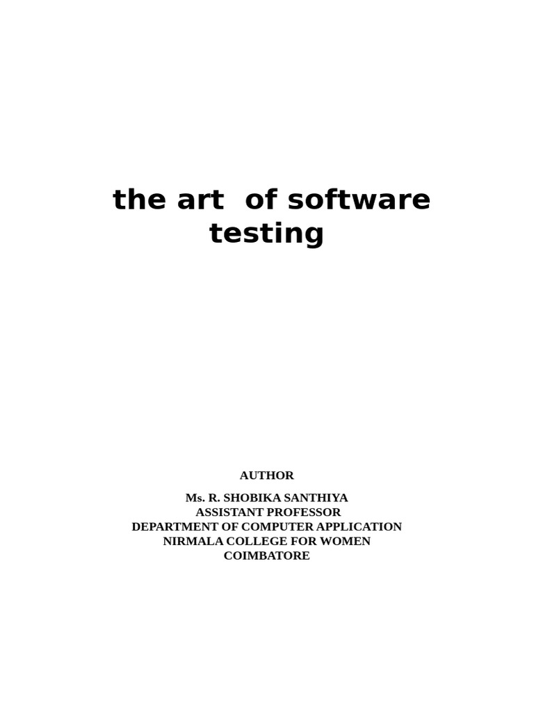 THE ART OF SOFTWARE TESTING index page | PDF | Creativity | Cognition
