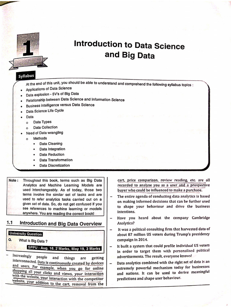 Dsbda Unit 1 2 Knowledge | PDF