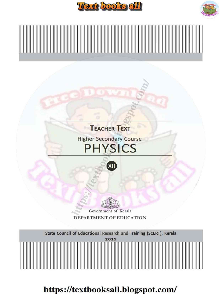 SCERT KERALA Teacher Texts (Hand Books) STD XII Physics - Contents | PDF