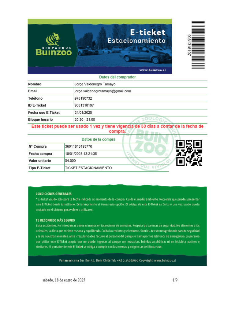 ETicket BZoo | PDF