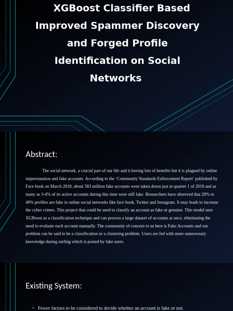XGBoost Classifier Based Improved Spammer Discovery and Forged-1 | PDF | Statistical ...