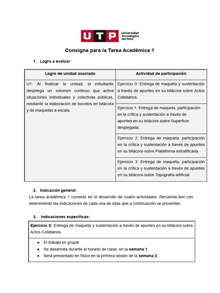 Consigna de TA1 | PDF