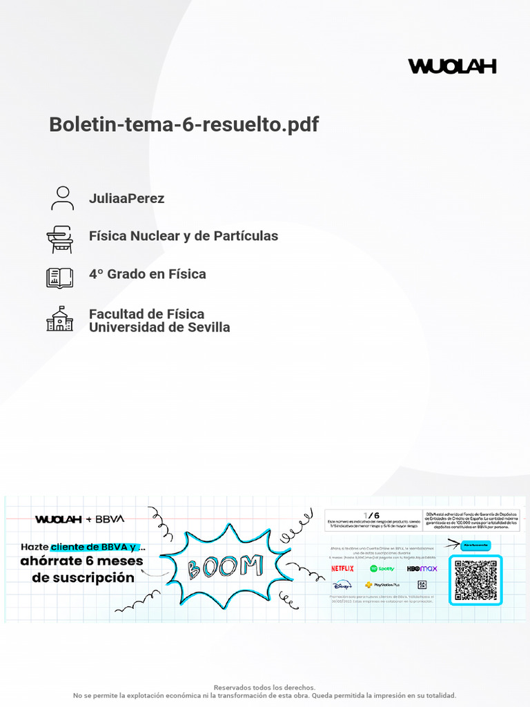 Boletin Tema 6 Resuelto | PDF