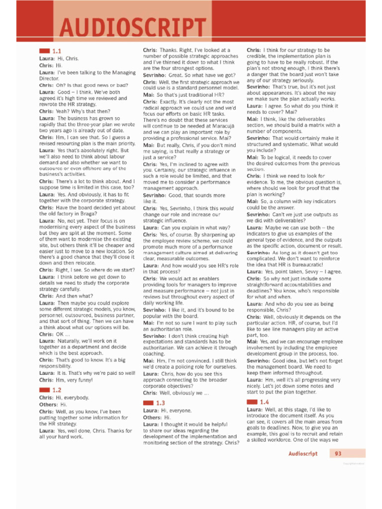 Audio Script | PDF