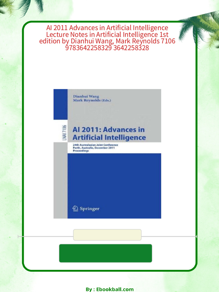 AI 2011 Advances in Artificial Intelligence Lecture Notes in Artificial ...