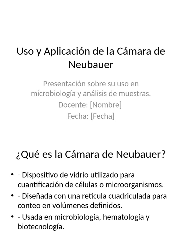Camara de Neubauer | PDF