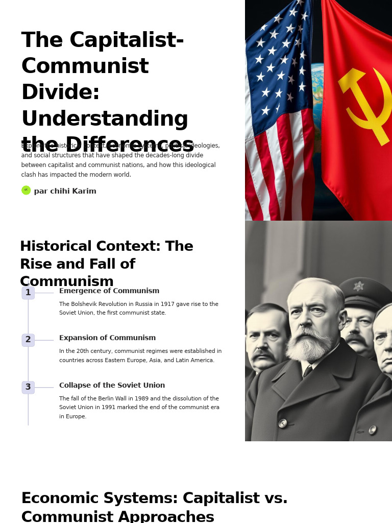 The Capitalist Communist Divide Understanding The Differences | PDF ...