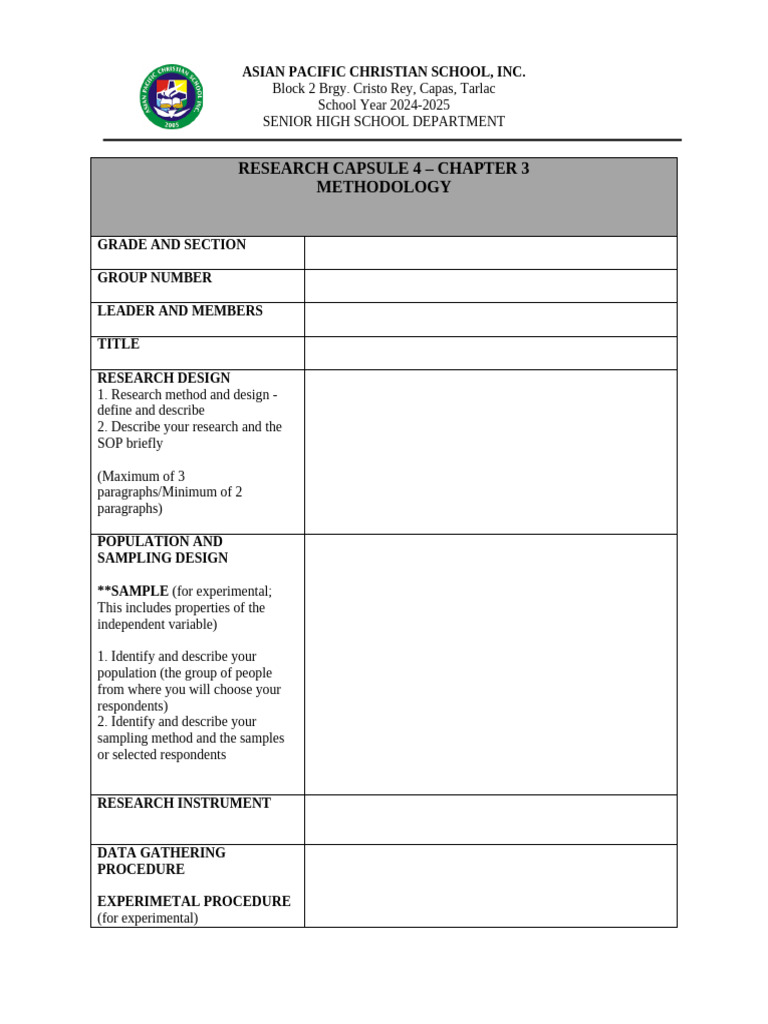 Group Research Capsule 4 CH3 | PDF