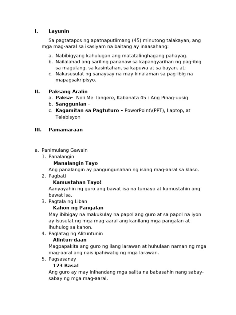 Semi DLP Kabanata45 Ang Pinag Uusig Nolimetangere | PDF