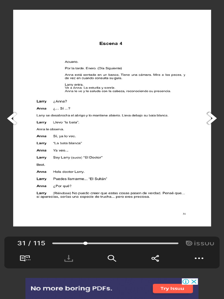 Closer (Guión de Teatro en Castellano) by Lucho Cohaila Guzman - Issuu | PDF