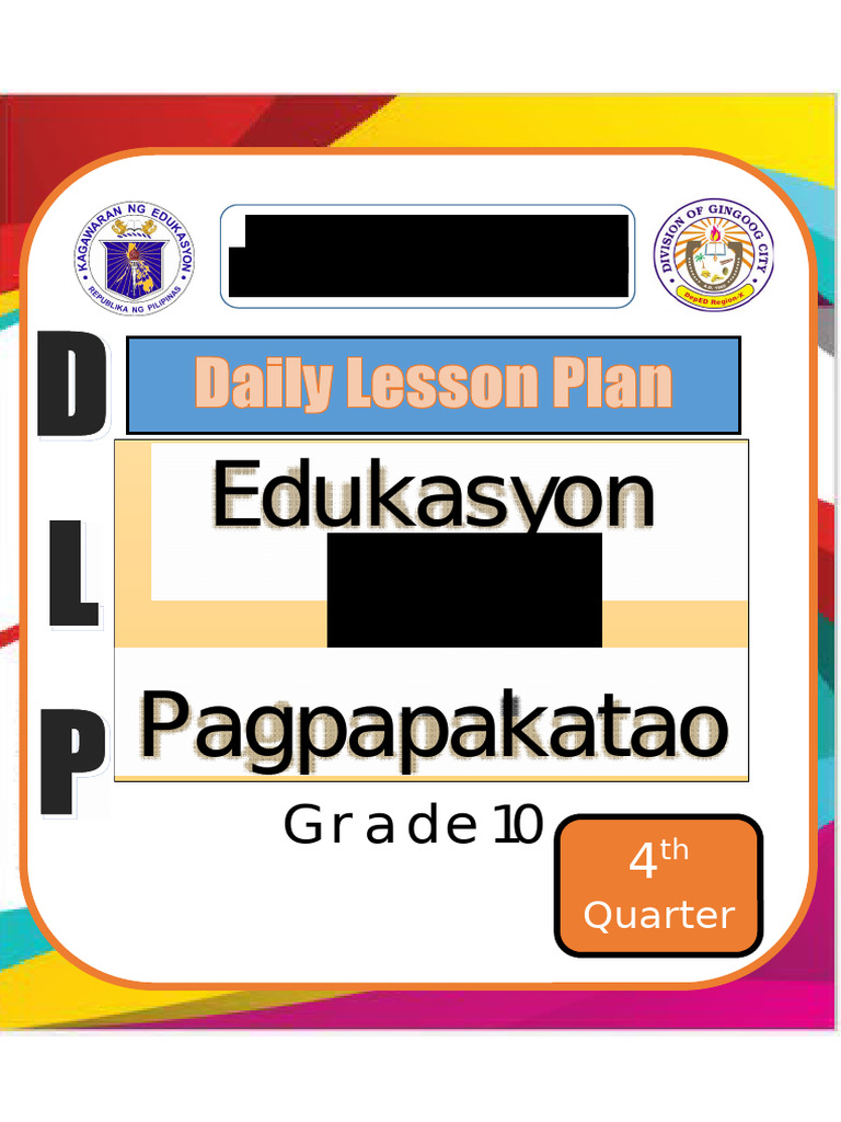 EsP G10 DLP - Cover Page | PDF