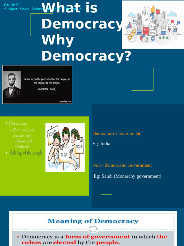 Understanding Democracy: Grade 9 Overview | PDF