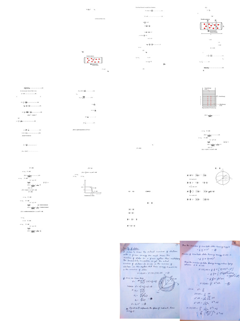 Physics Midsem 2nd Semester Btech | PDF | Electron | Electrical Resistivity And Conductivity