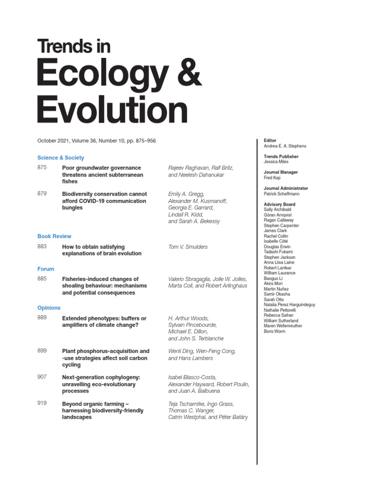 Advisory Board and Contents - Tree | PDF | Earth Sciences | Biology