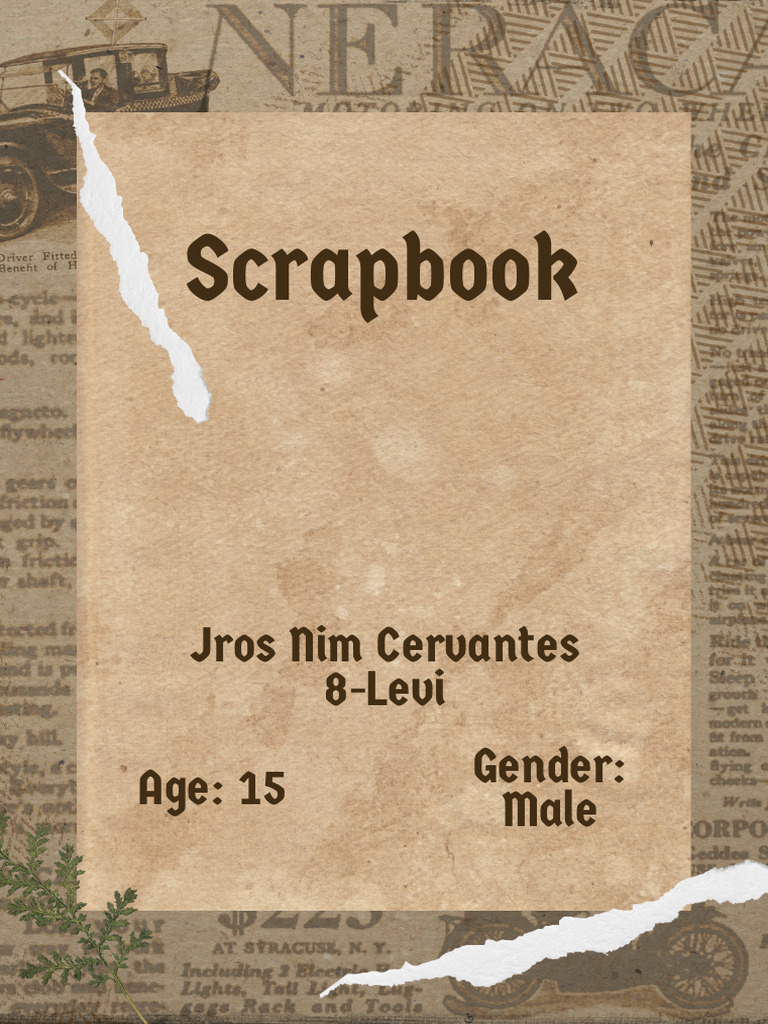 Brown Vintage Old Portfolio Document A4 | PDF