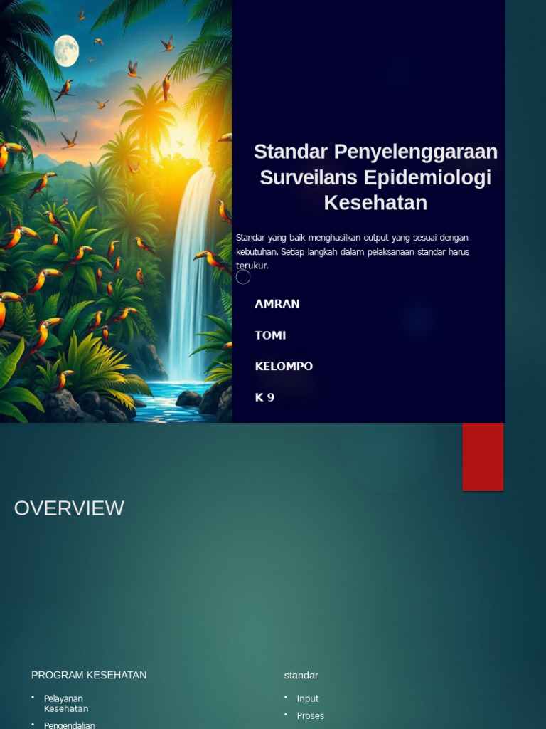 AMRAN TOMI - Standar Penyelenggaraan Surveilans Epidemiologi Kesehatan | PDF