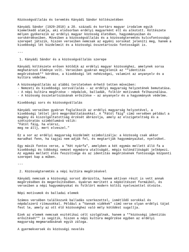 Kanyadi Sandor | PDF
