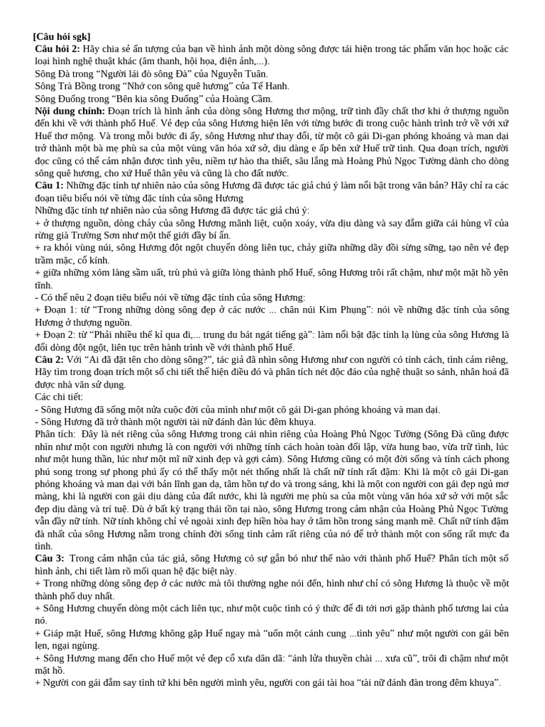 ai đã đặt tên cho dòng sông | PDF
