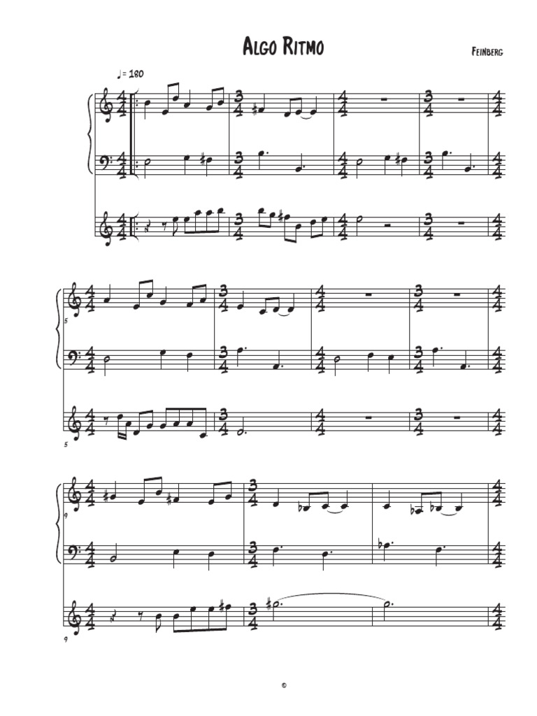 Algo Ritmo - SCORE | PDF