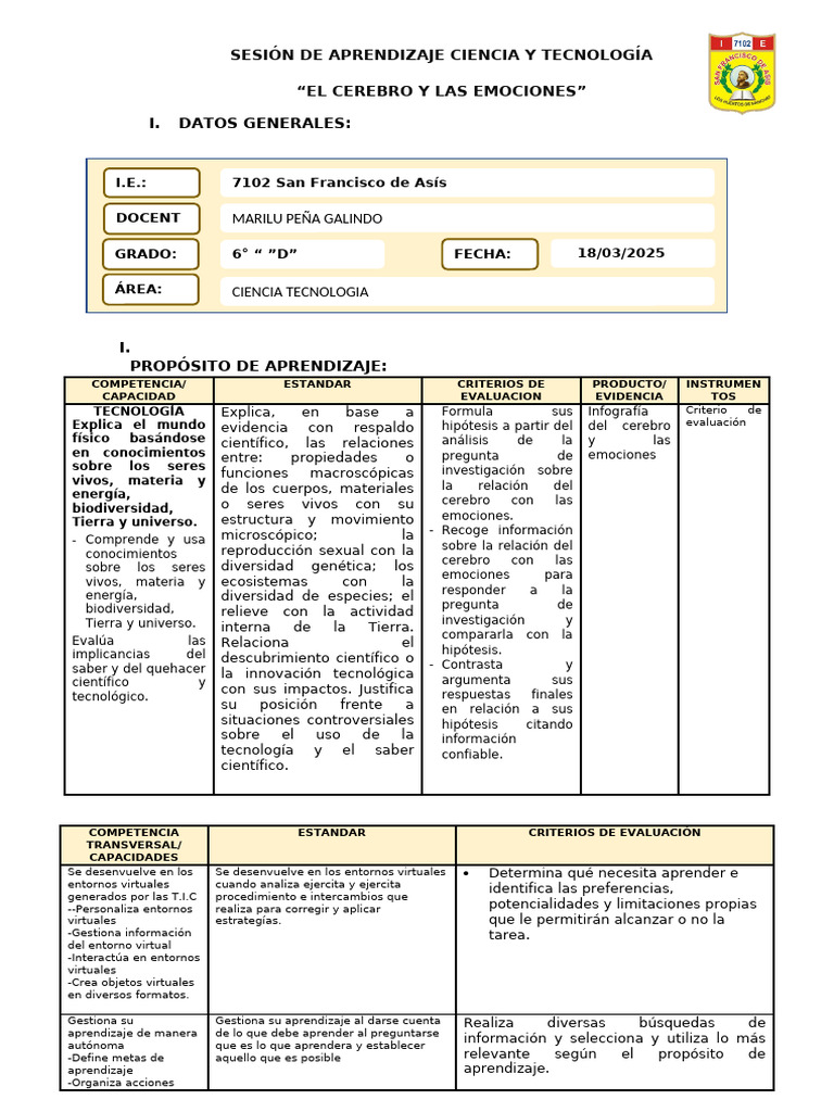 18 Cyt El Cerebro Y Las Emociones Pdf Las Emociones Aprendizaje