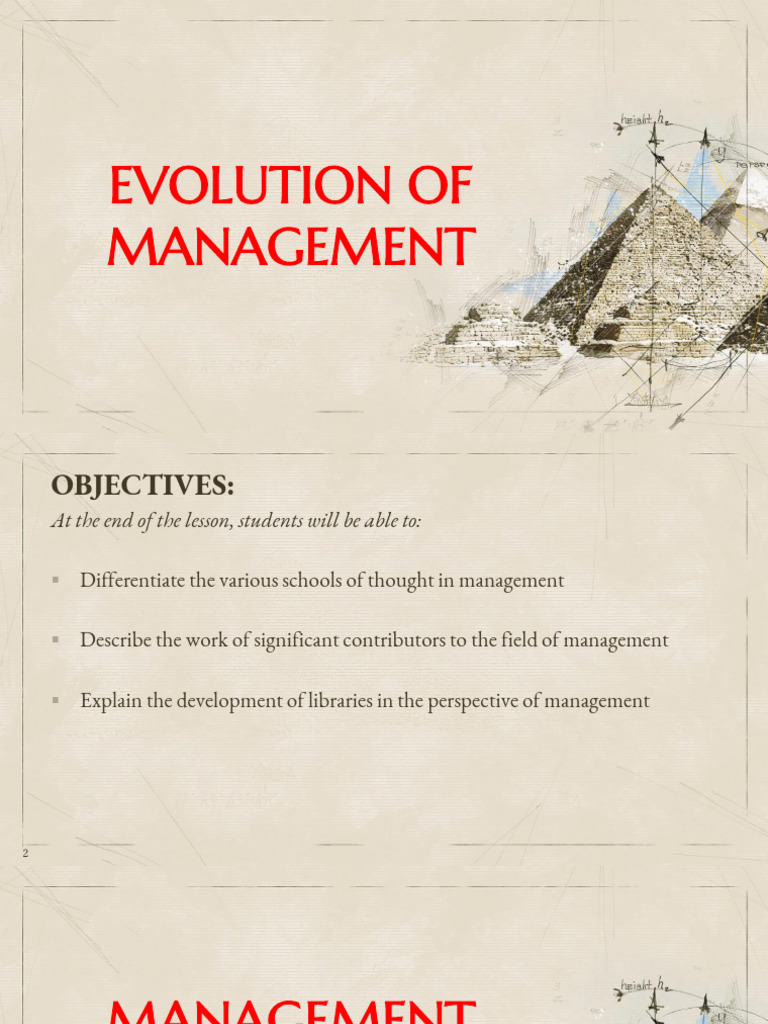 1 Evolution of Management | PDF