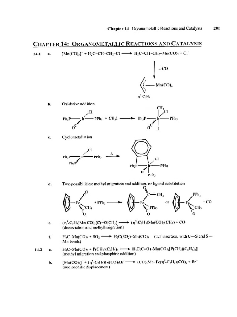 Organometallic reactions | PDF