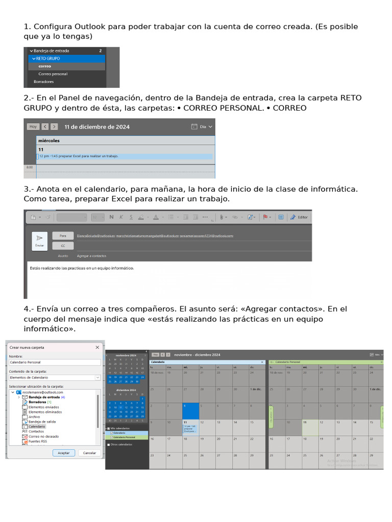 Tarea Conbinación de Correos - Nicole Daniela 2 | PDF