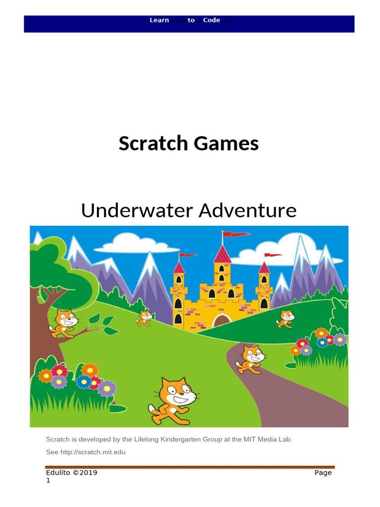 Scratch Games - Underwater Adventure | PDF | Scratch (Programming ...