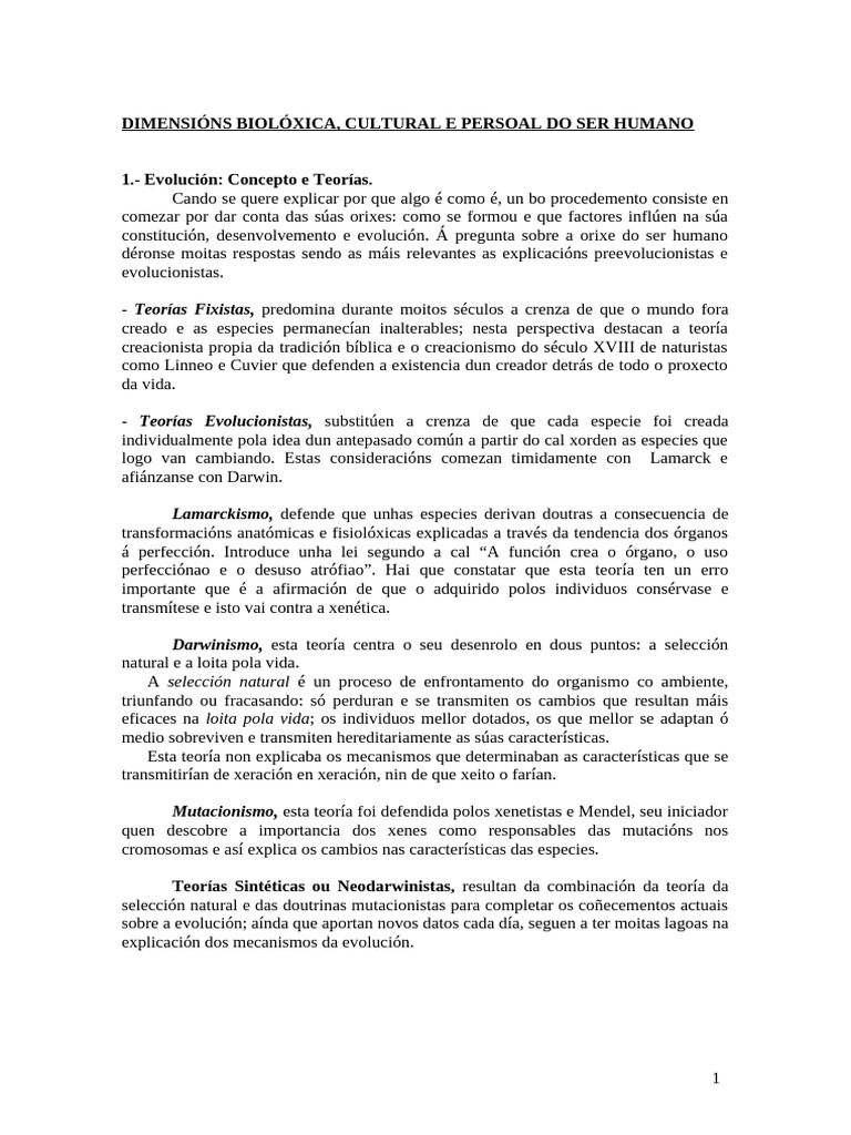 O Ser Humano e Dimensión Social | PDF