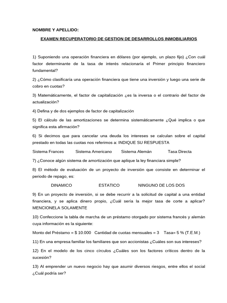 Recuperatorio 1er Parcial 2024 | PDF